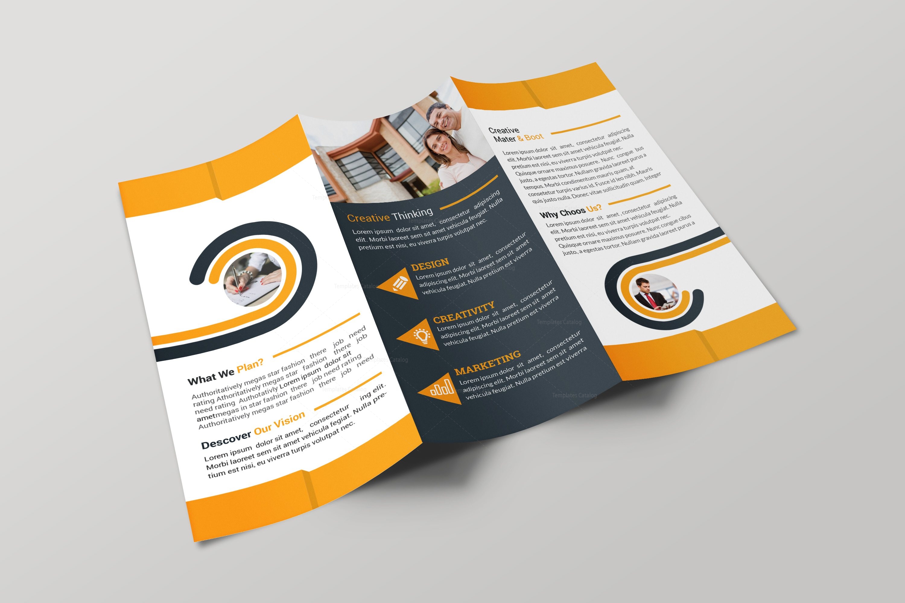 Alabama Professional Tri-fold Brochure Design Template - Graphic Nova ...