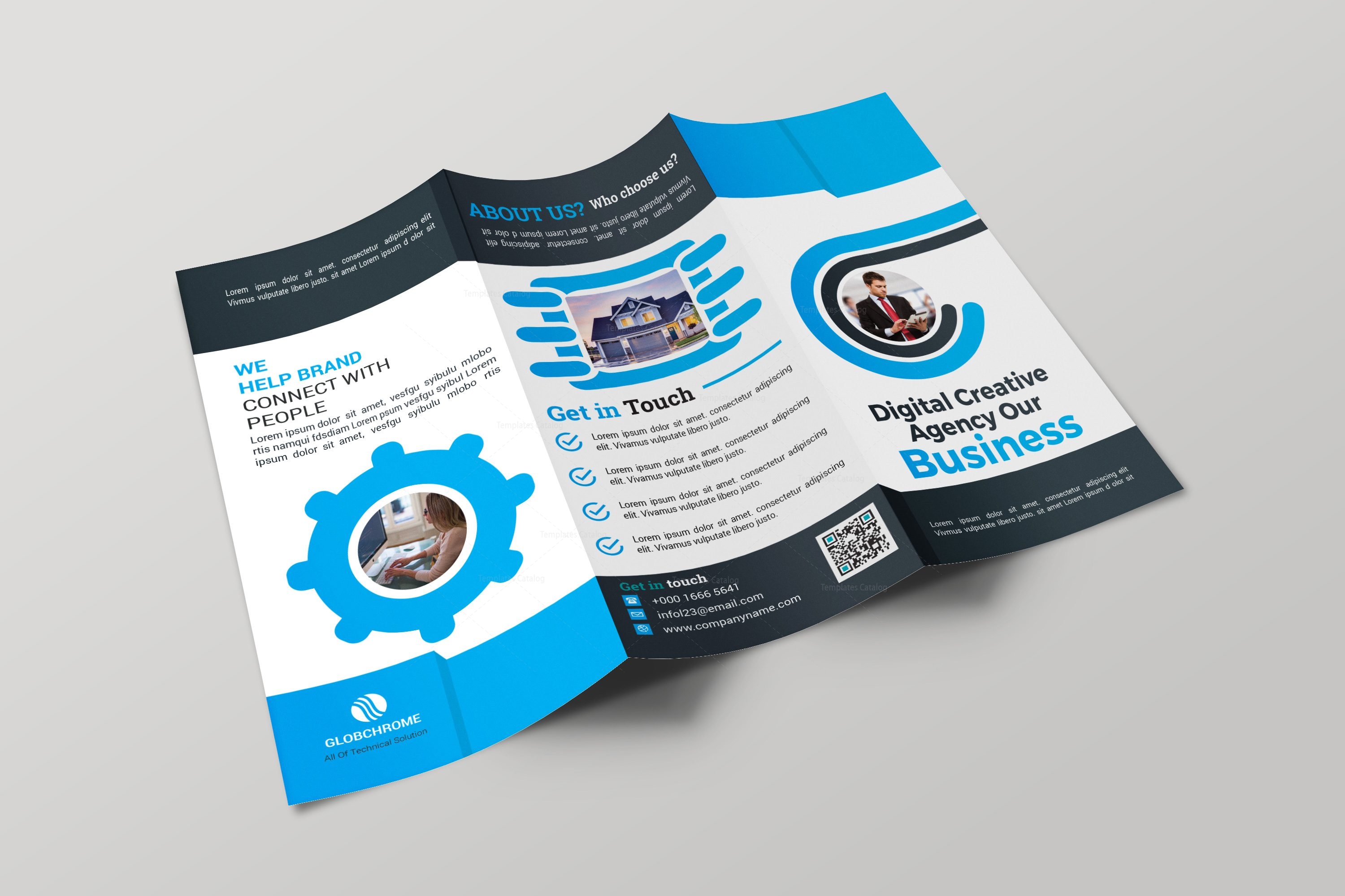 Alabama Professional Tri-fold Brochure Design Template - Graphic Nova ...