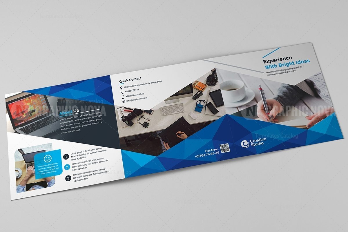 Apollo Corporate Tri Fold Brochure Template - Graphic Nova | Stock ...