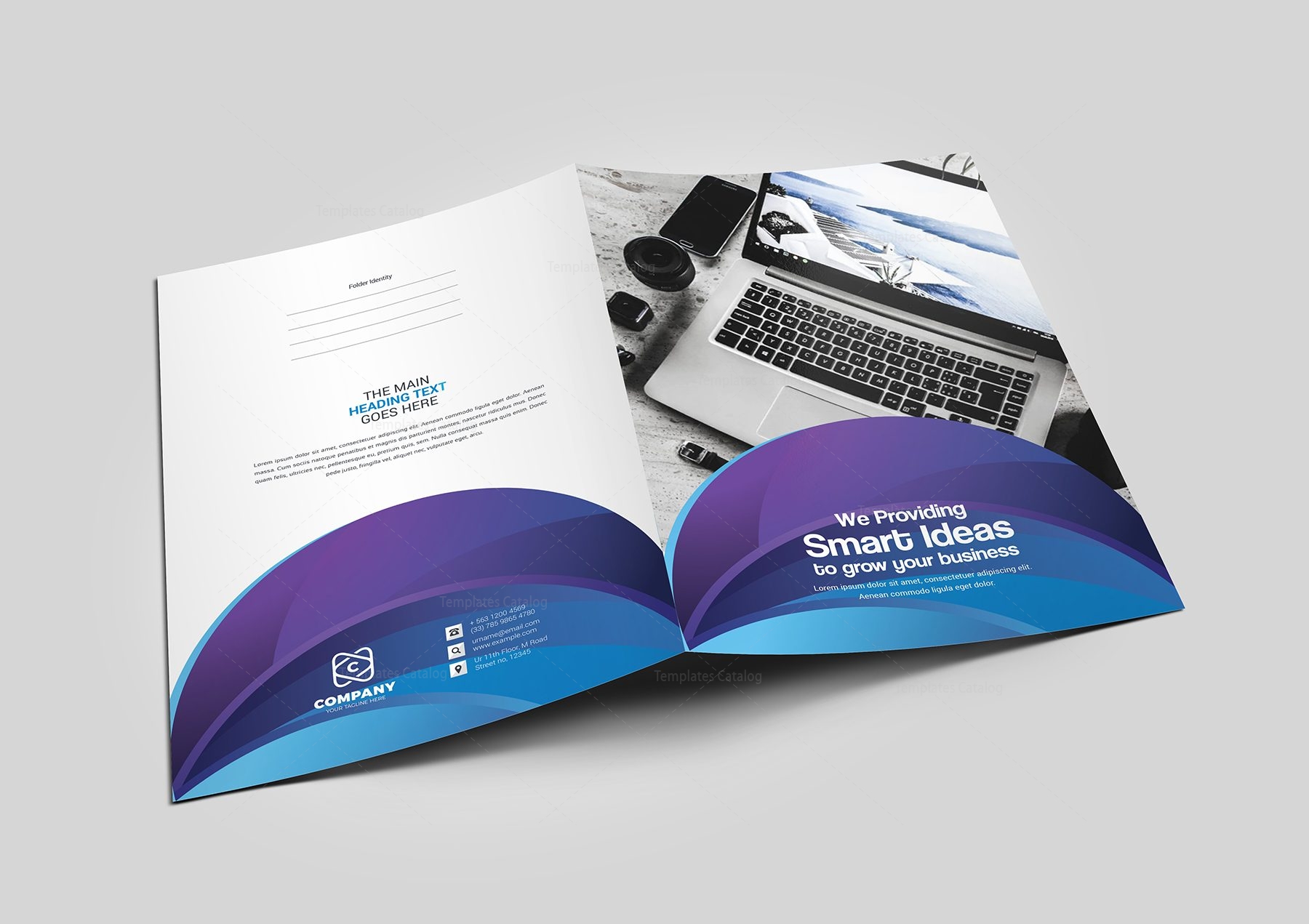 Best Presentation Folder Design Template - Graphic Nova | Stock Graphic ...