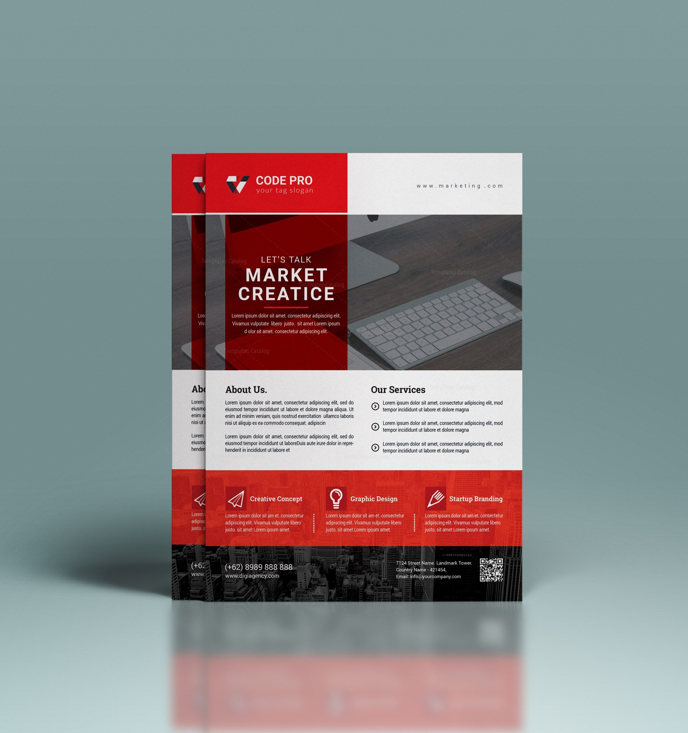 Best Print Flyer Design Template - Graphic Nova | Stock Graphic Store