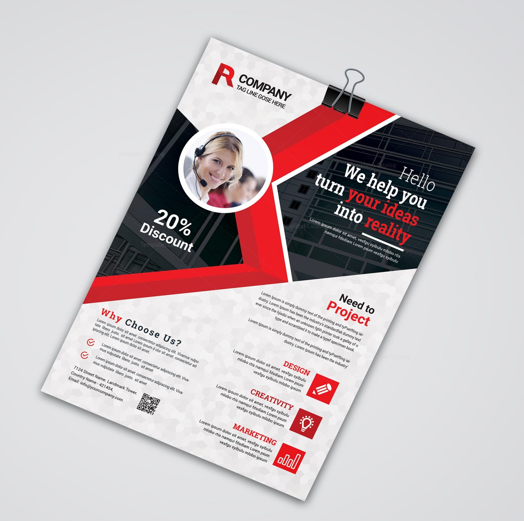 Contemporary Print Flyer Templates - Graphic Nova | Stock Graphic Store