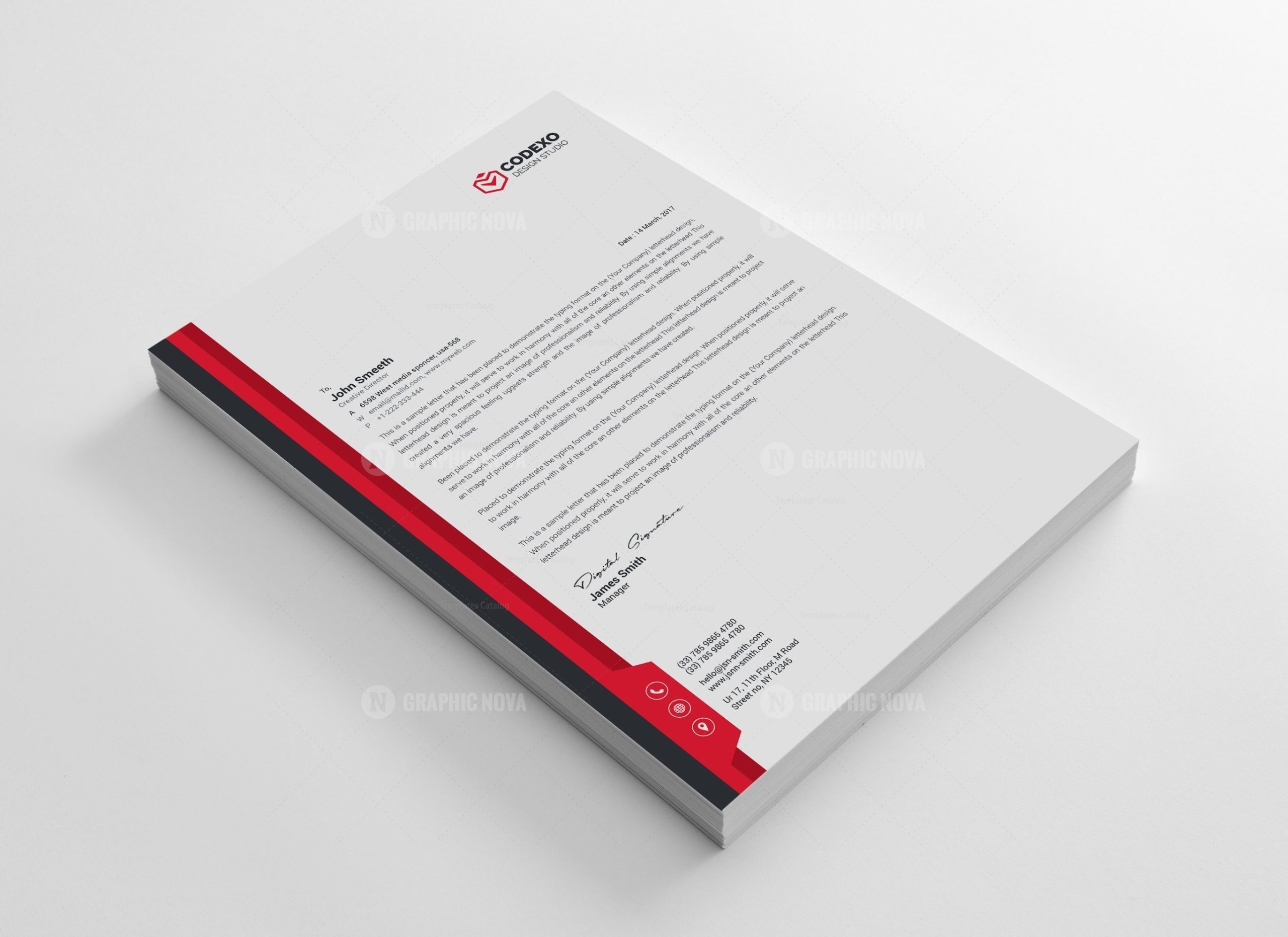 Letterhead Stationery Template Bundle - Graphic Nova | Stock Graphic Store