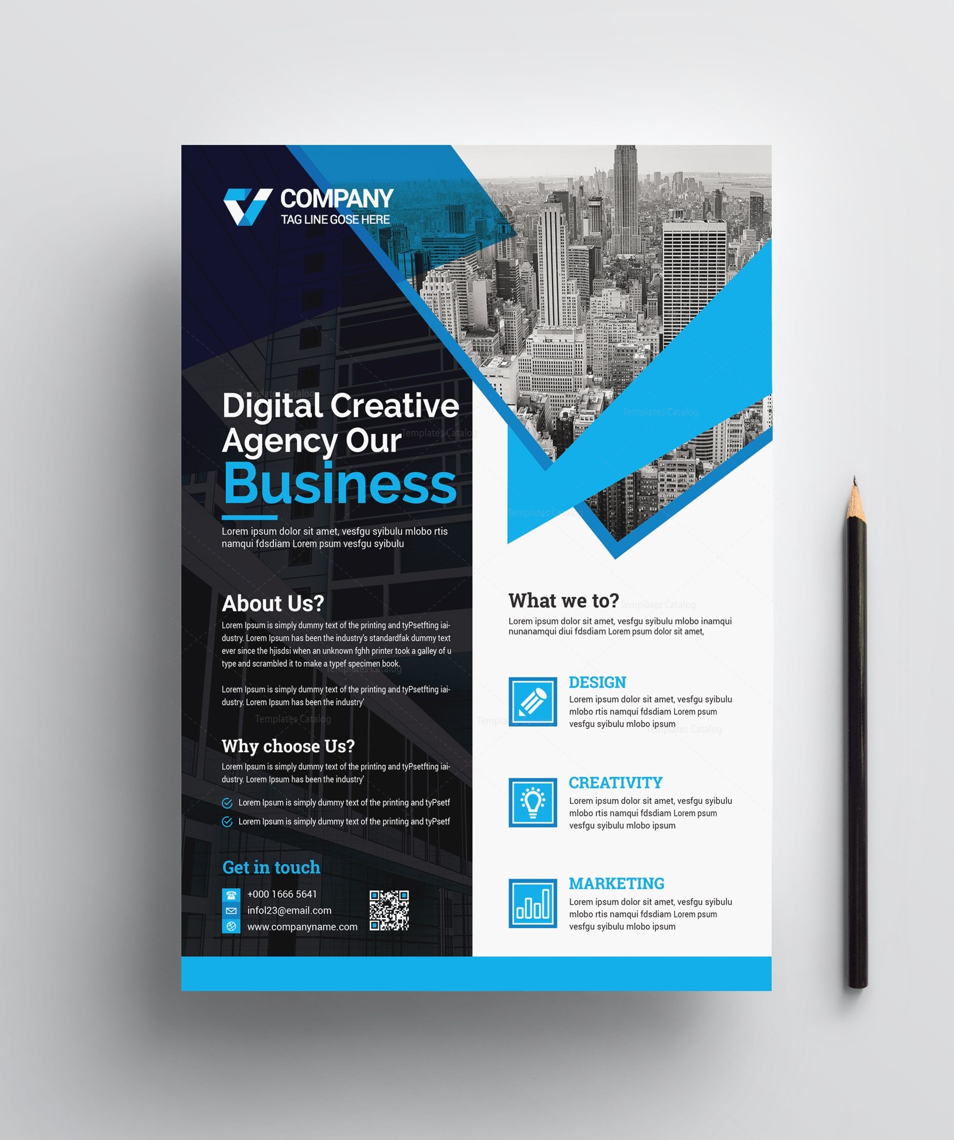 Stylish Print Flyer Template - Graphic Nova | Stock Graphic Store